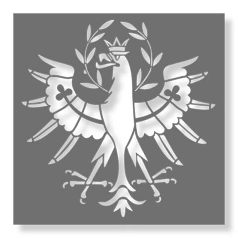 Stencil Tyrolean Eagle - Stucco naturale