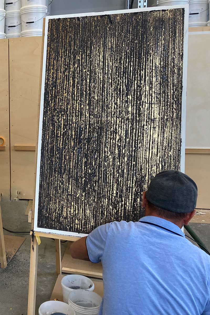 Films de transfert pour le mur avec effet doré - Stucco naturale